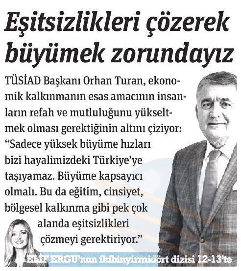 ORHAN TURAN | TÜSİAD Yönetim Kurulu Başkanı